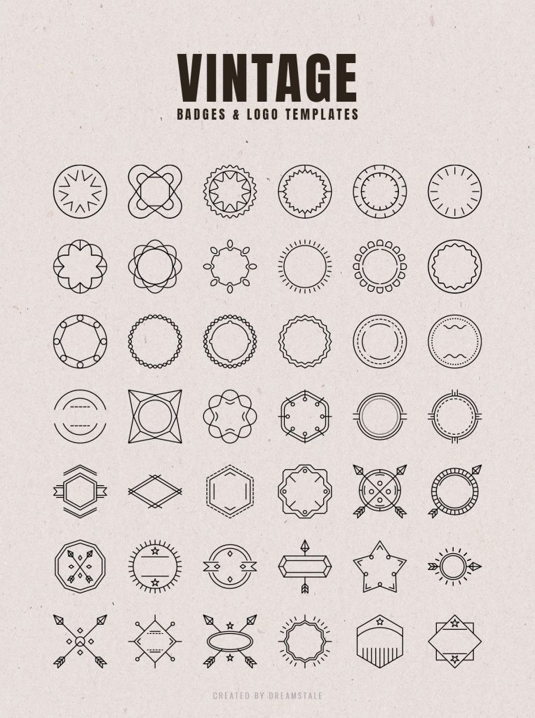 Vintage Badges & Logo Templates - Dreamstale