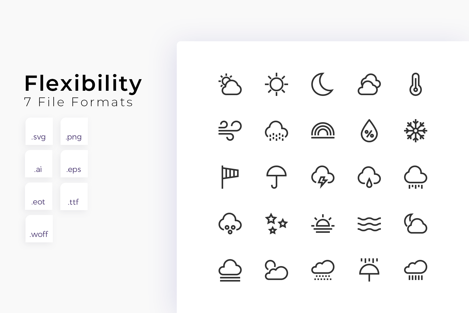 Weather Minimalistic Icons - Dreamstale