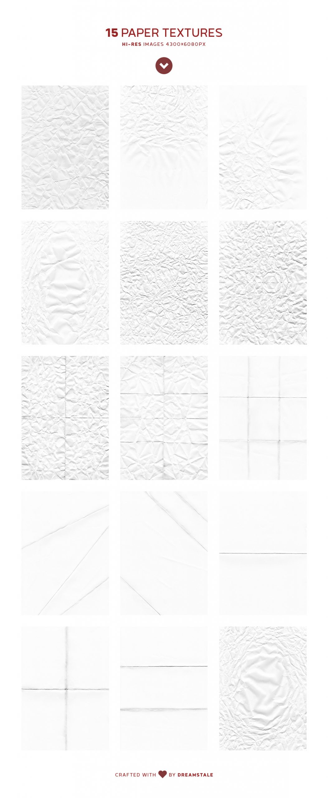 Wrinkled Paper Textures Kit - Dreamstale
