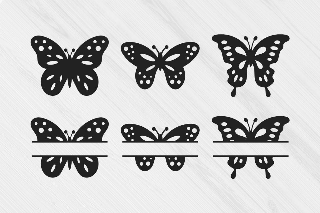 Split Vector Monogram Clipart SVG Bundle Vol. 1 - Dreamstale