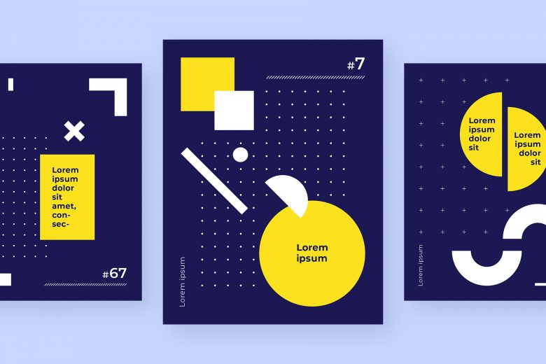 Dark & Modern Vector Poster Templates - Dreamstale