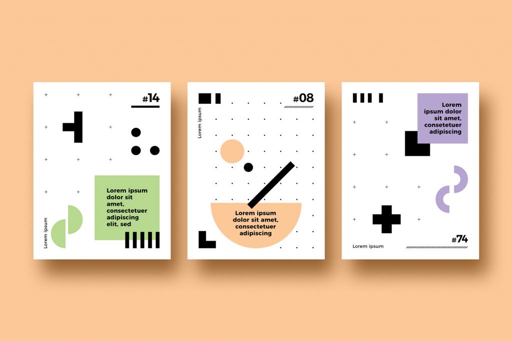 Conceptual Geometric Vector Poster Templates - Dreamstale