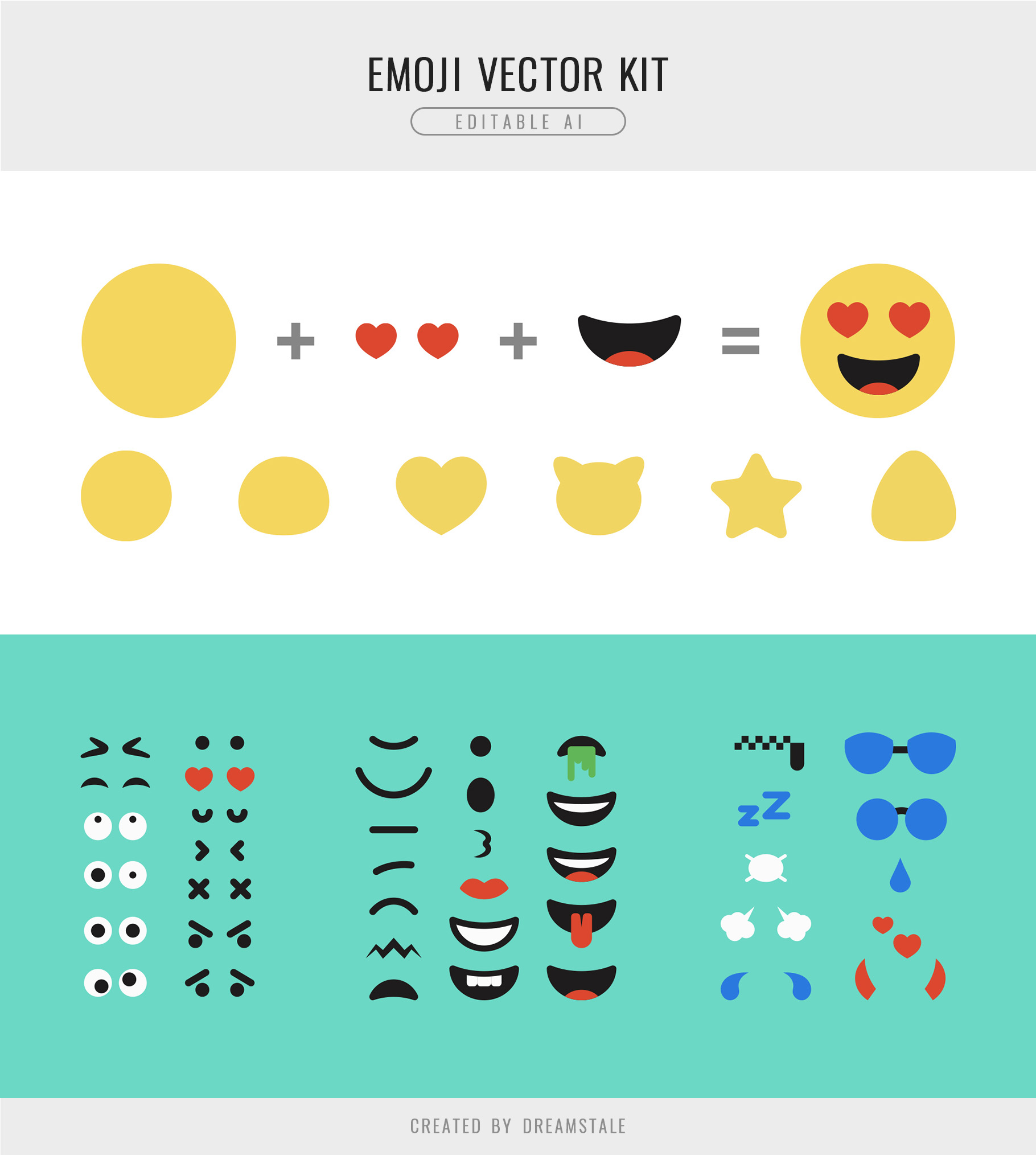 Emoji Vector Icon Kit Collection - Dreamstale