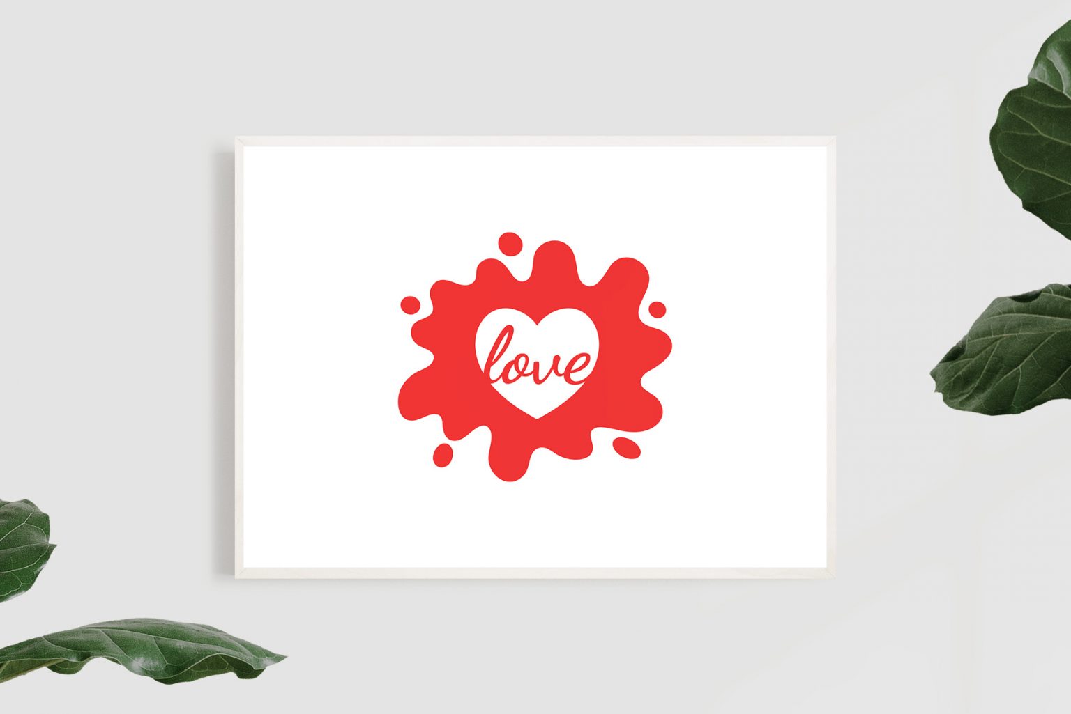 Paint Splatter Hearts SVG Clipart - Dreamstale