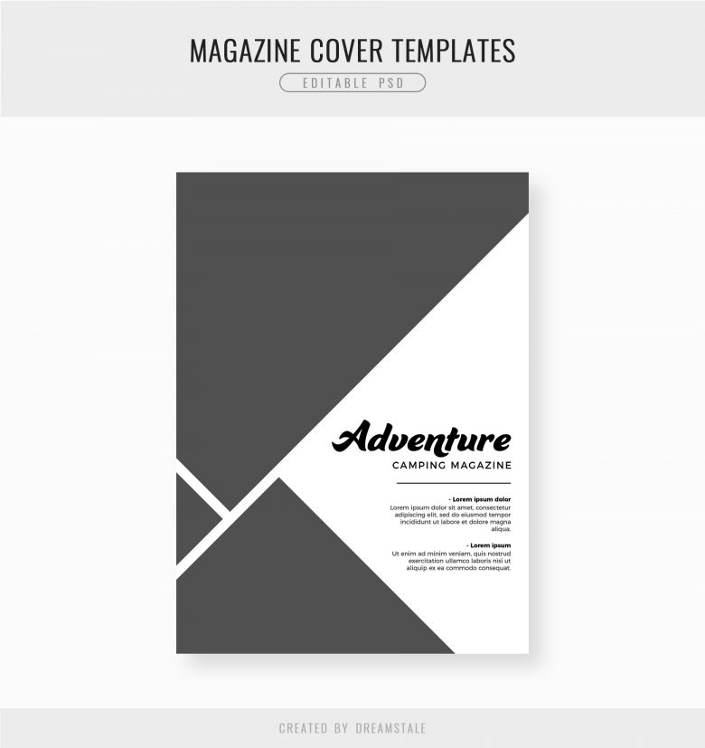 Simple Magazine Cover Template - Dreamstale