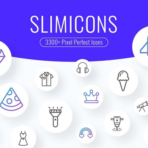 Slimicons 3.300+ Vector Line Icons - Dreamstale