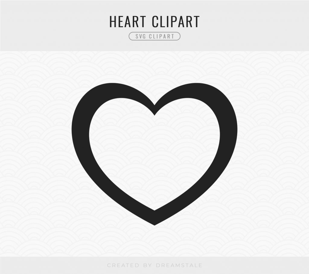 Valentine's Day Heart SVG Free Clipart - Dreamstale