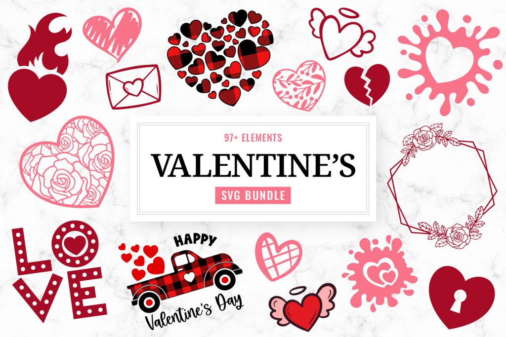Valentine's Day SVG Clipart Bundle - Dreamstale
