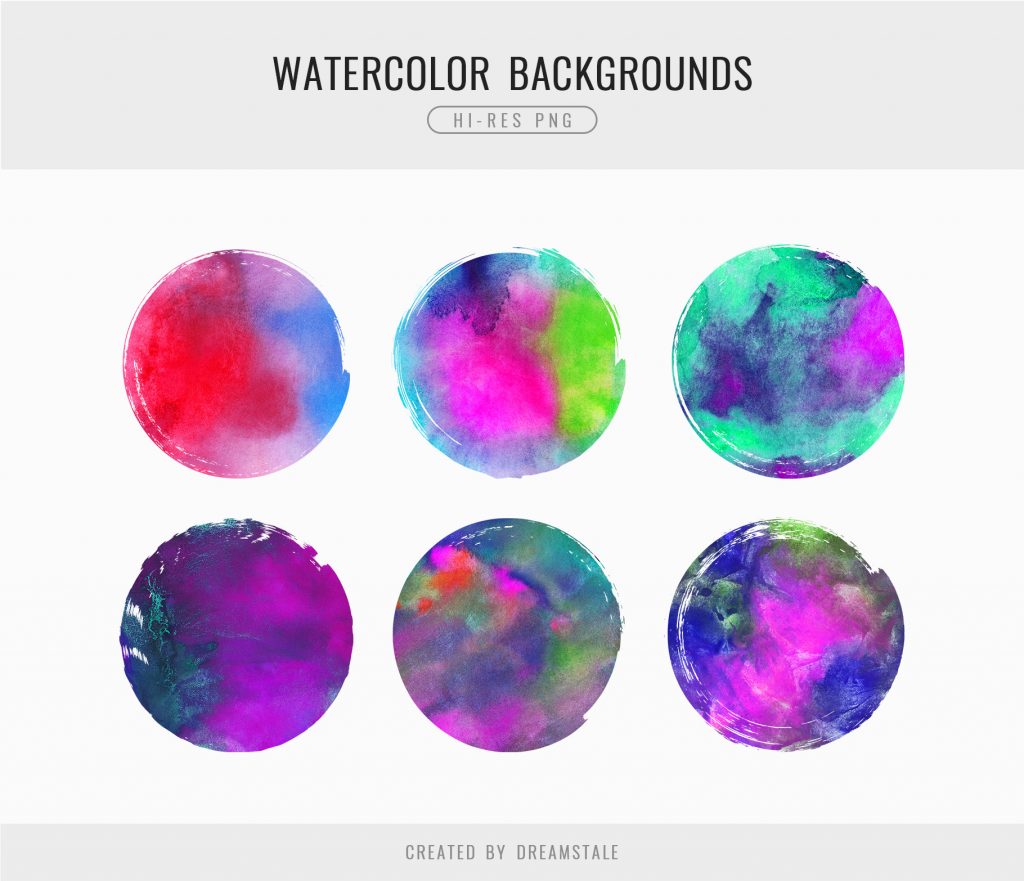 Watercolor PNG Sublimation Backgrounds - Dreamstale