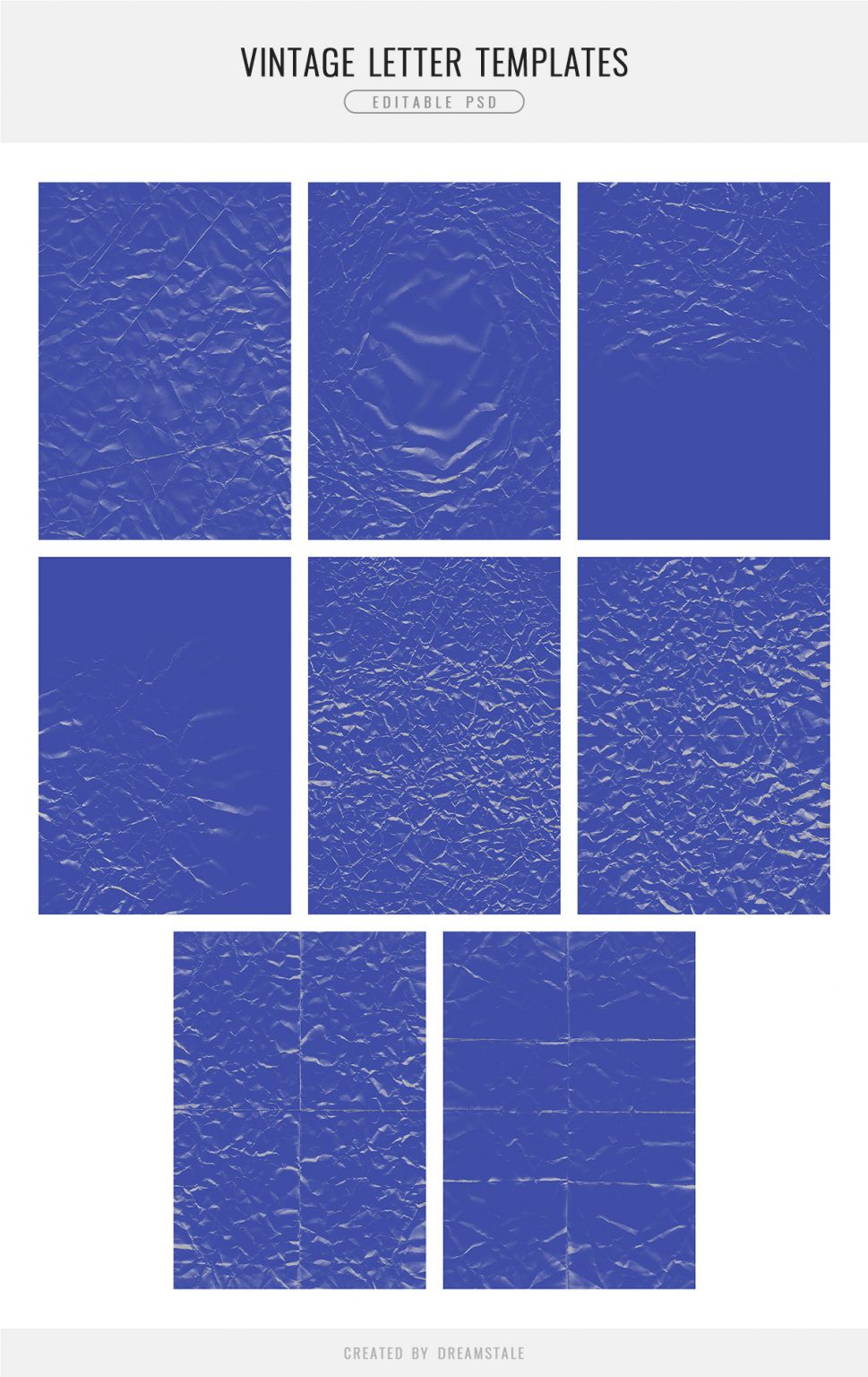 Wrinkled Paper Overlays PSD Template - Dreamstale